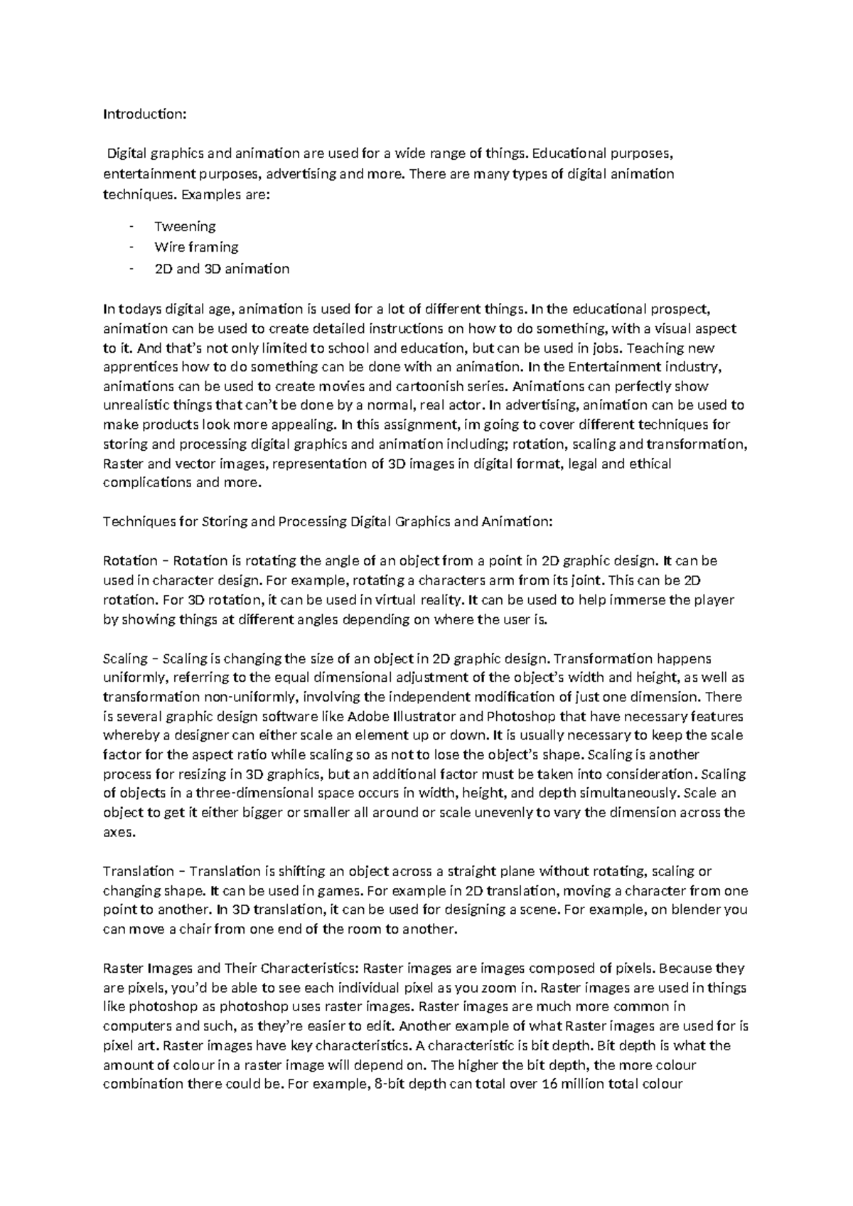 Unit 11, assignment 1 - fvyhnujbk nml,' - Introduction: Digital ...