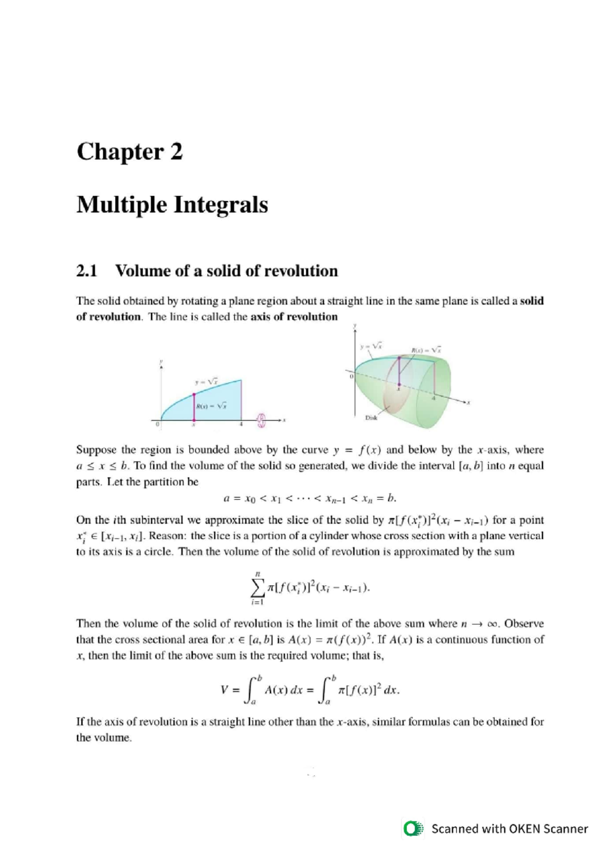 Multiple Integrals - The Cylindrical Shell Method, Approximating Volume, Riemann sum in polar ...