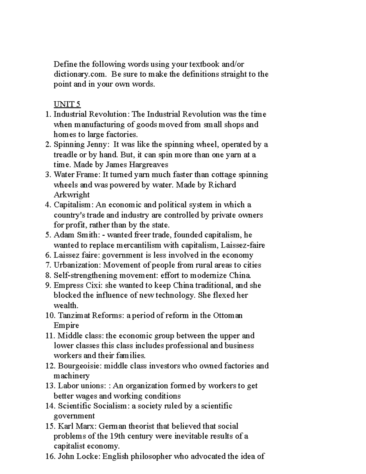 Screenshot 2022-11-02 at 1.20.51 PM - Define the following words using ...