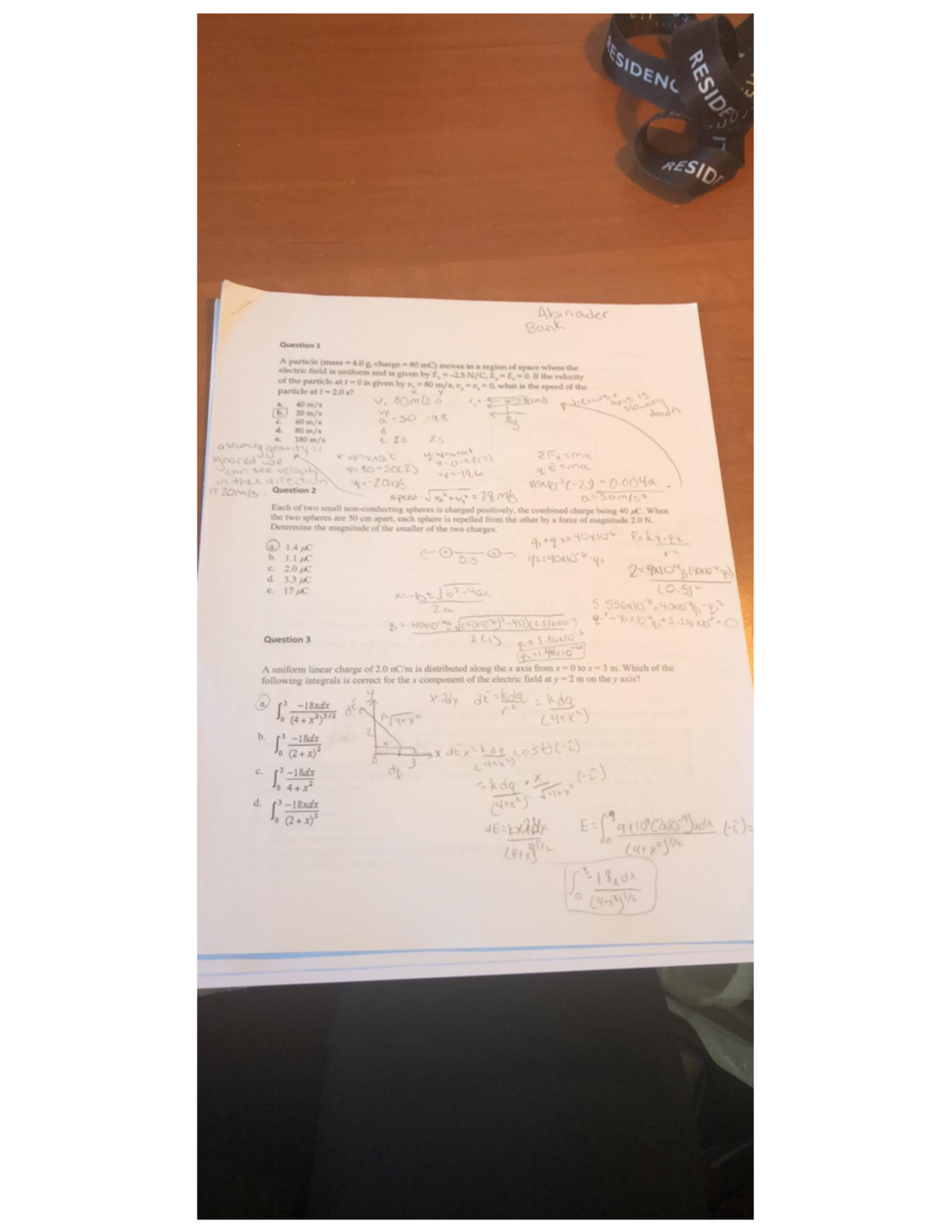 FInal Exam 24 May 2019, questions and answers - PHYS 205 - Studocu