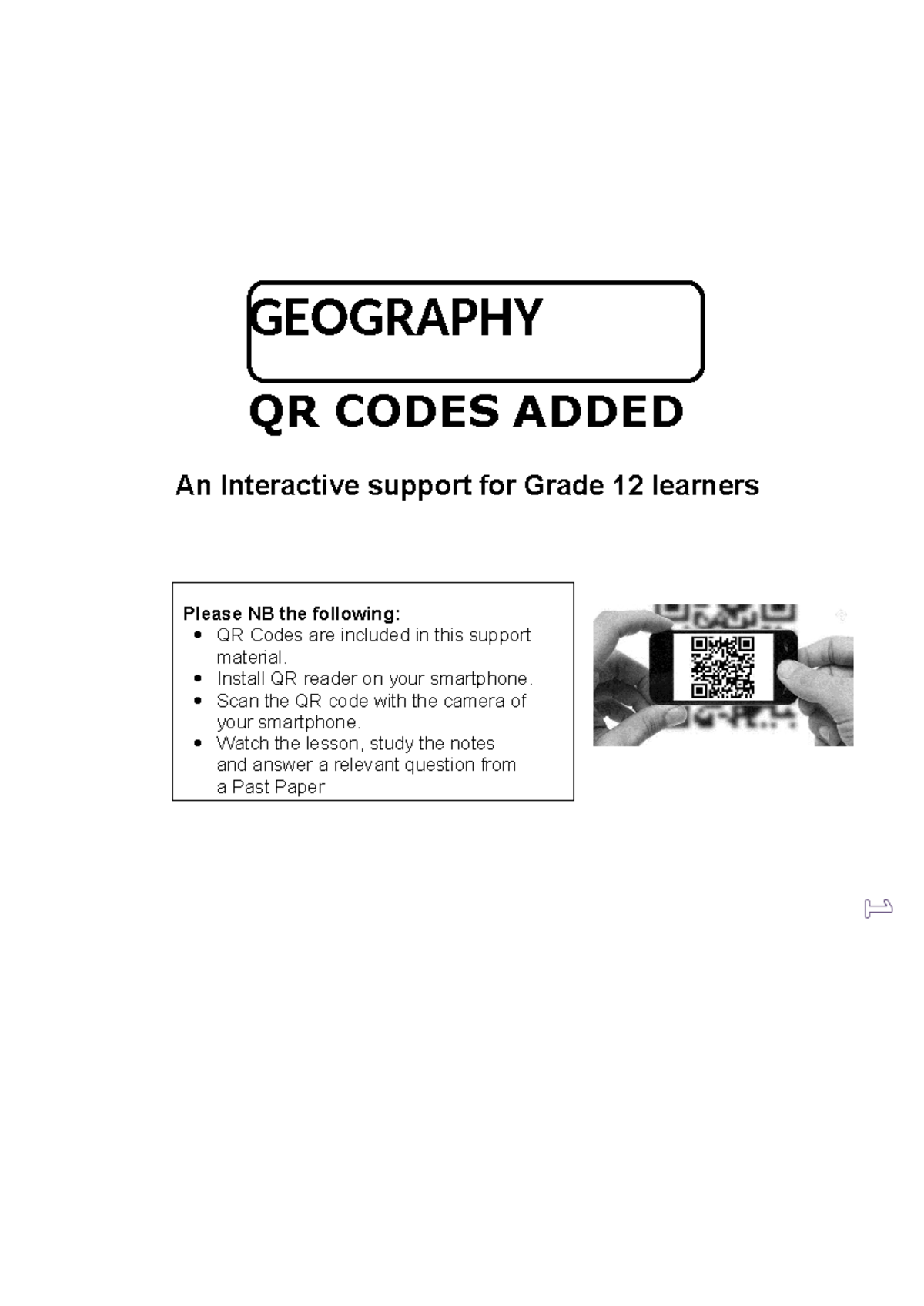 Geography Notes WITH QR Codes - QR CODES ADDED An Interactive support ...