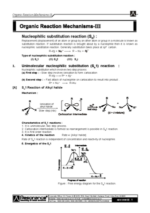 Reaction-Mechanism- practice equation with solution - Organic Chemistry ...