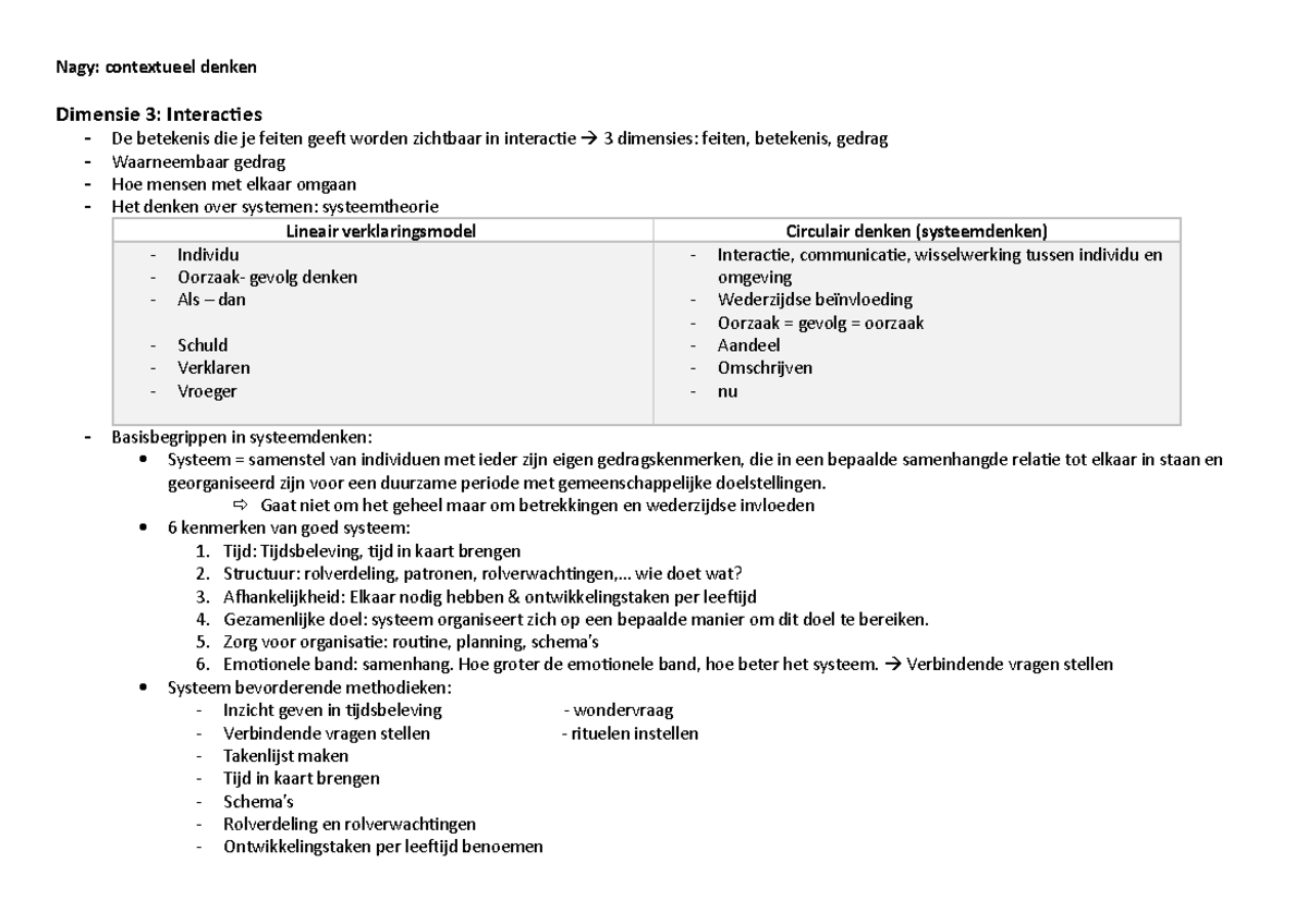 Dimensie 3 - Abstract!!!! - Dimensie 3: Interacties De betekenis die je ...
