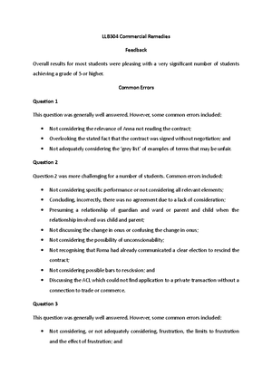 Tutorial Week 8 - Specific Performance Flow Chart - Specific Performance (SP) Generally, is an ...