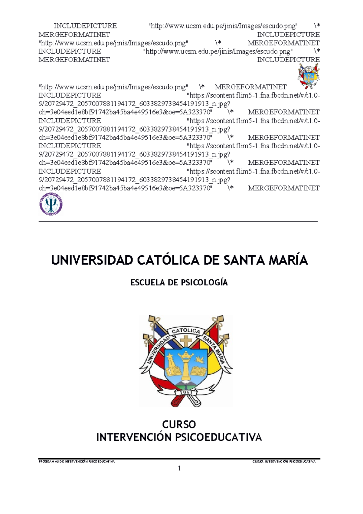 Formato Elaboracion Programas DE Intervencion Psicoeducativa. JP Jol Ch ...