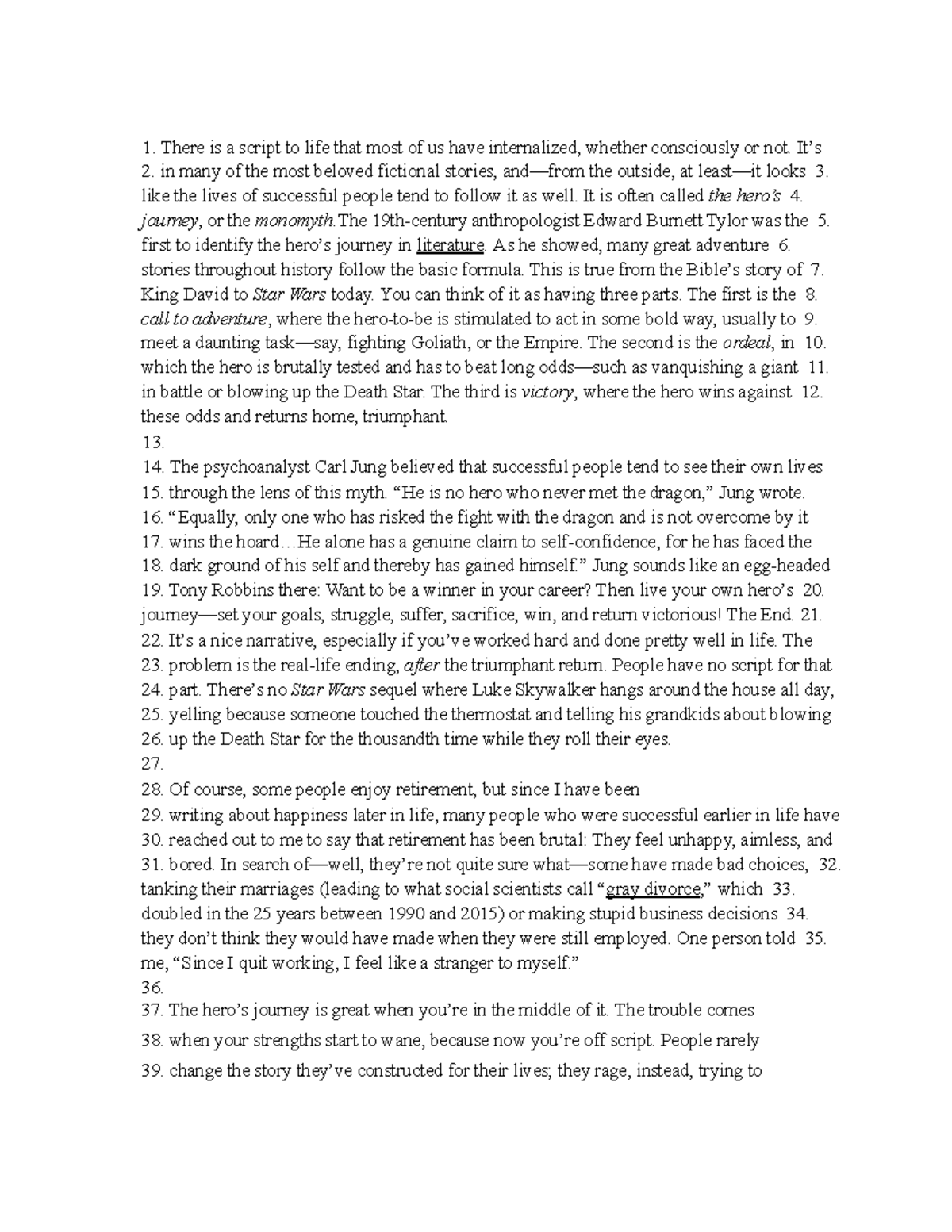 11th Grade Passages for Mastery Assessment - There is a script to life ...