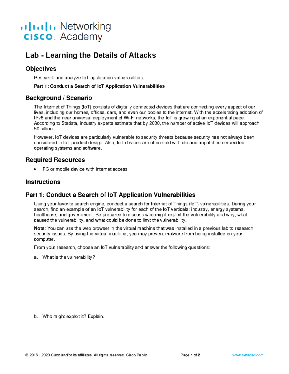 1.2.3-lab-learning-the-details-of-attacks, cisco networking lab ...