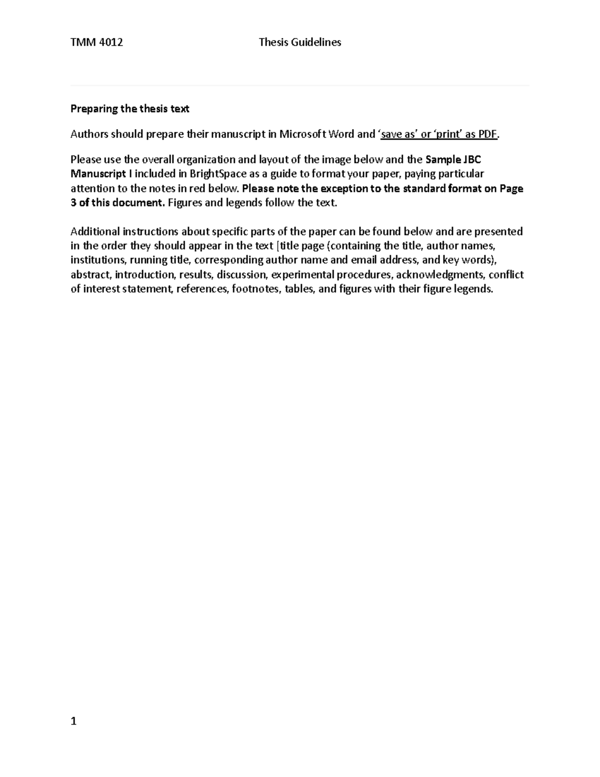 TMM Thesis Guidelines for JBC Format - Preparing the thesis text ...