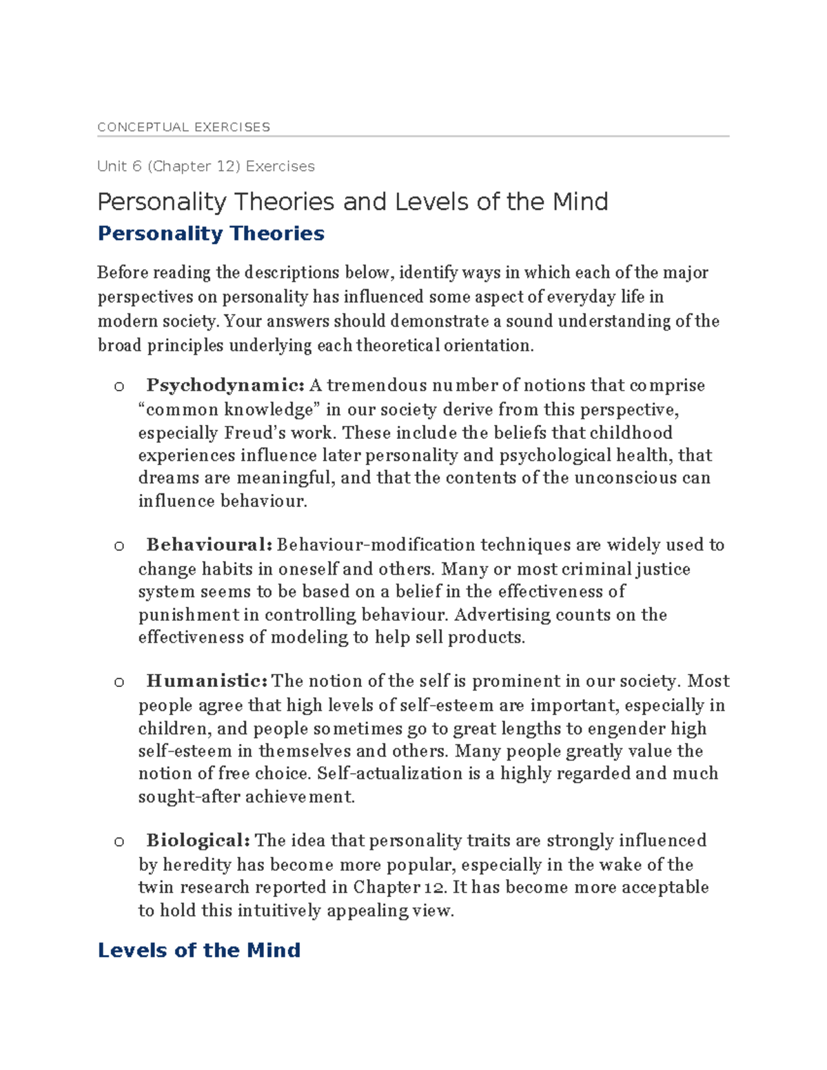 Unit 6 (Chapter 12) Conceptual Exercises - C O N C E P T U A L E X E R ...