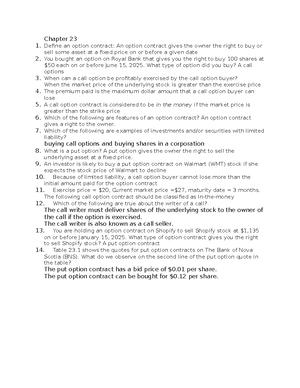 IAF620 Homework Solutions Chapter 18 - IAF 620 - Seneca College - Studocu