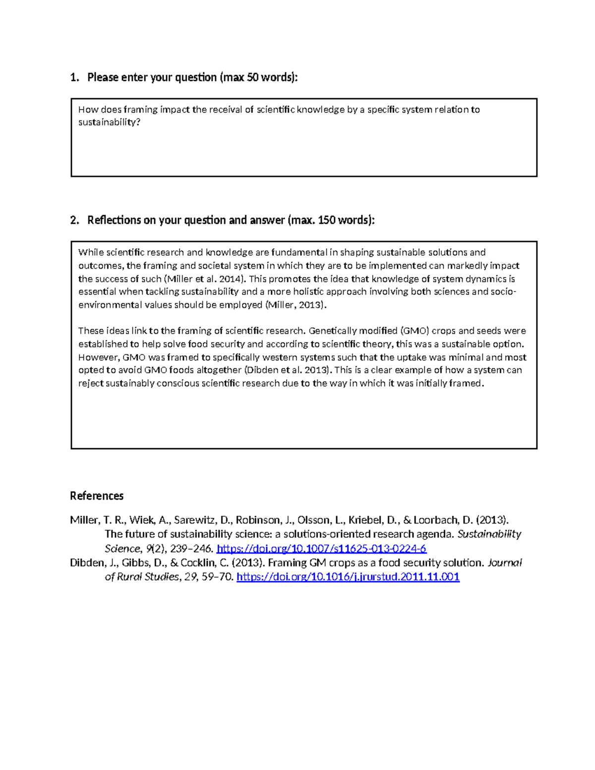 Tutorial Reflection Week 4 - 1. Please enter your question (max 50 ...