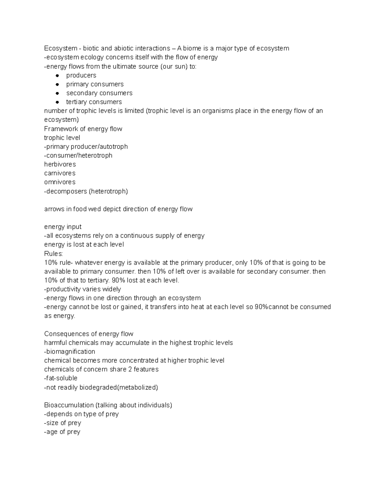 Ch 19 - biology - Ecosystem - biotic and abiotic interactions – A biome ...