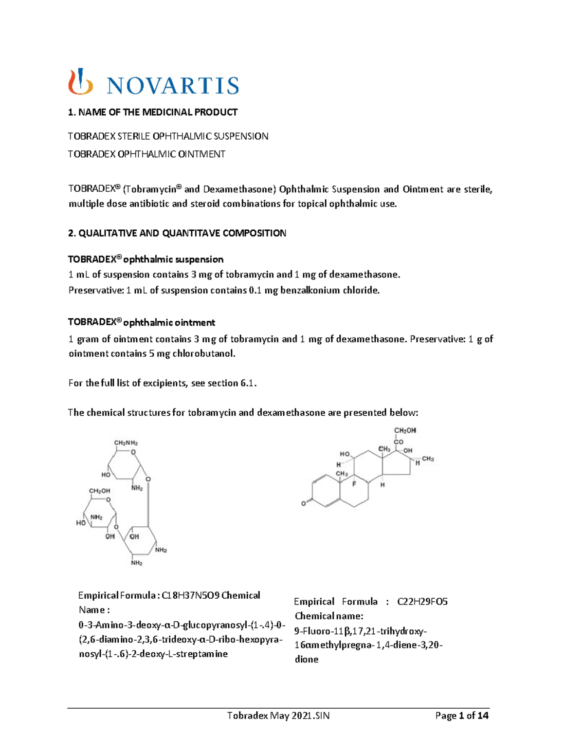 Tobradex-may2021 - Abc - 1. NAME OF THE MEDICINAL PRODUCT TOBRADEX ...