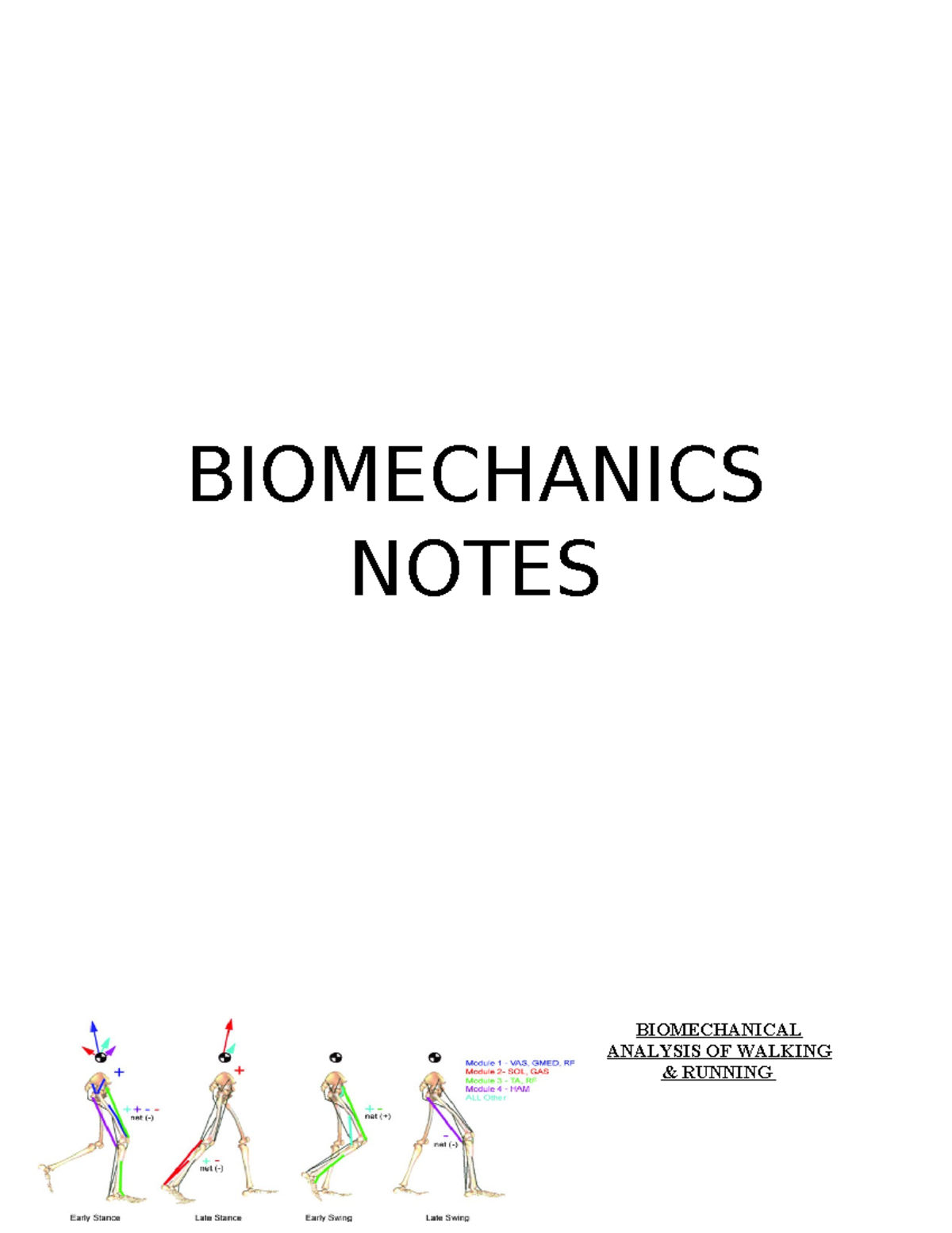 Biomechanics Notes - Summary Sports Science - BIOMECHANICS NOTES ...