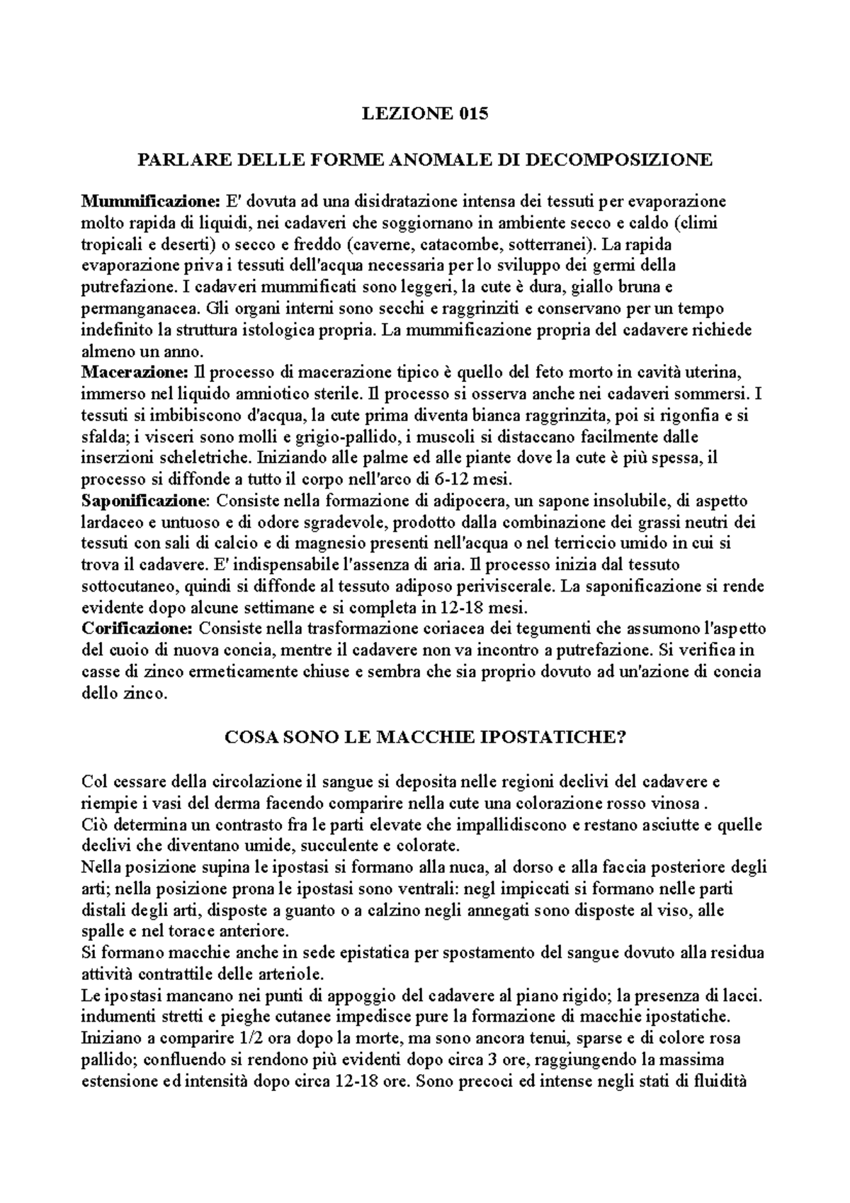 LEZIONE 015 PARLARE DELLE FORME ANOMALE DI DECOMPOSIZIONE,COSA SONO LE ...