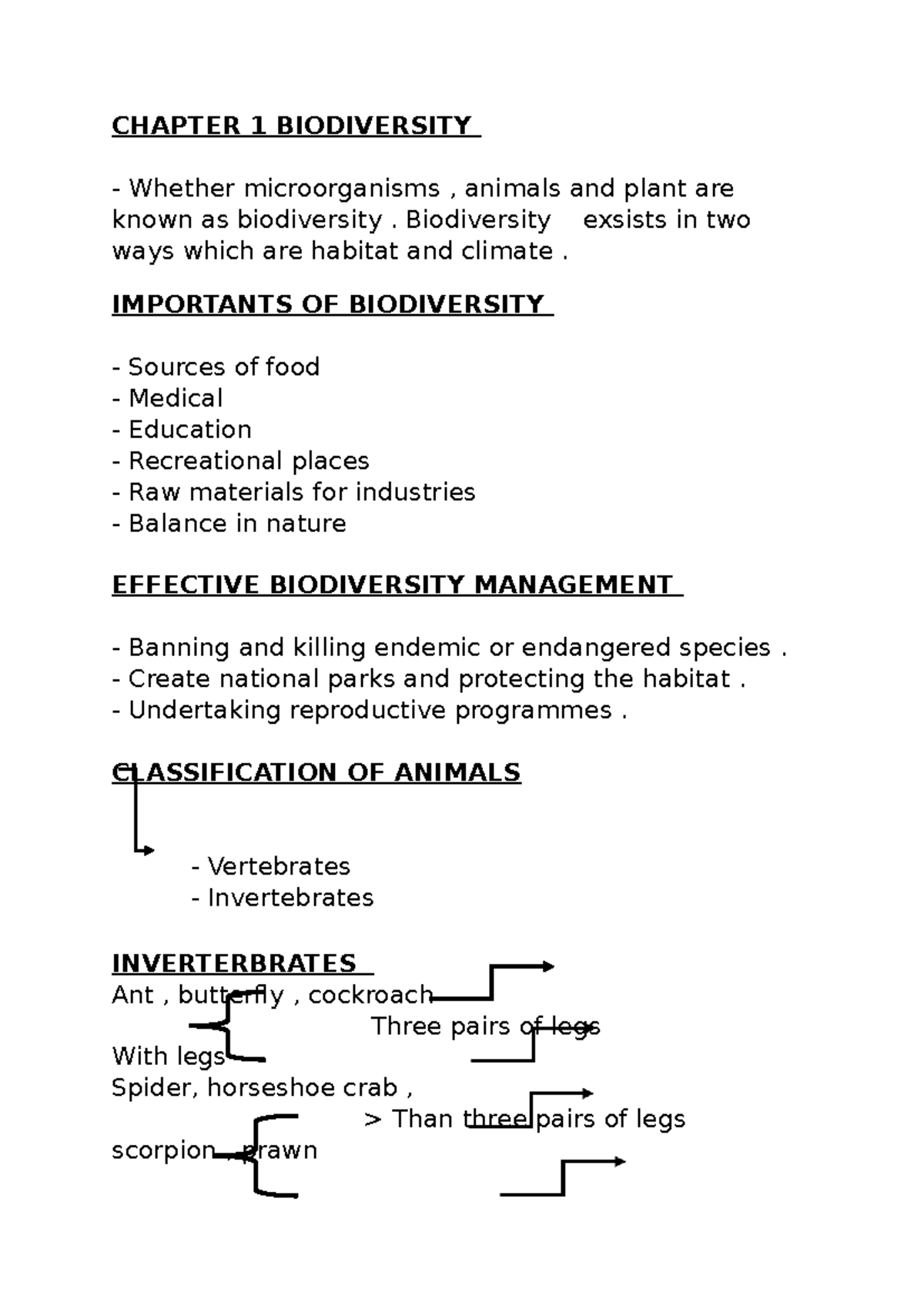 Chapter 1 Biodiversity - CHAPTER 1 BIODIVERSITY Whether microorganisms ...