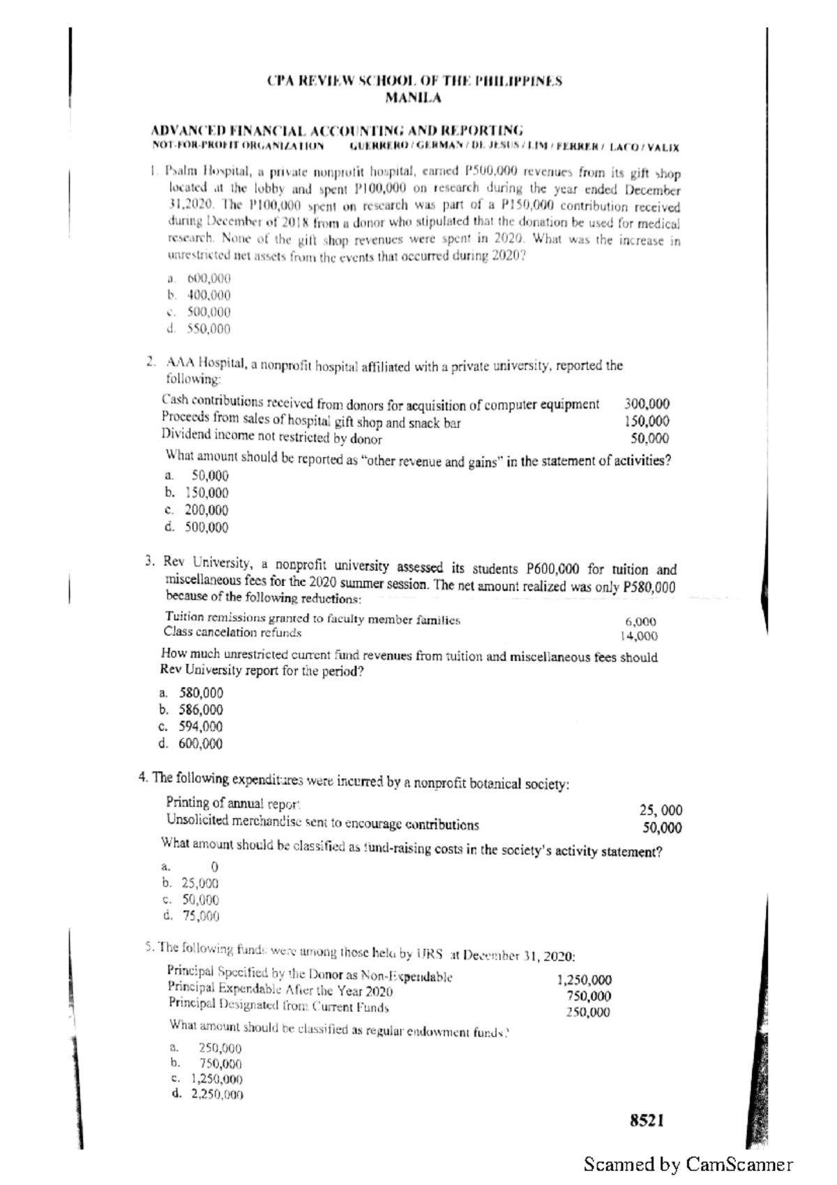 AFAR 8521 - Reviewer - Accountancy - Scanned by CamScanner Scanned by ...