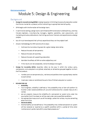 DE Module 4 sample answers - Module 4: Design & Engineering Background ...