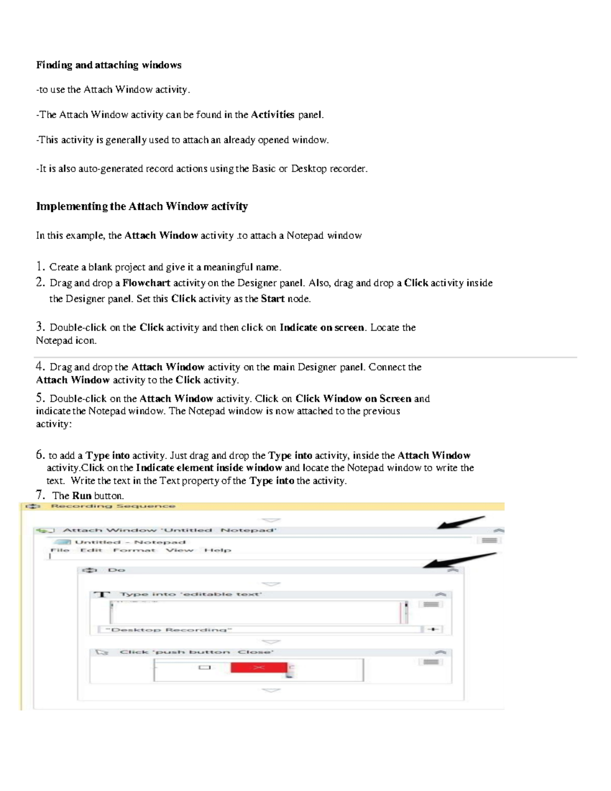 Finding and attaching windows(unit iii) - Finding and attaching windows ...