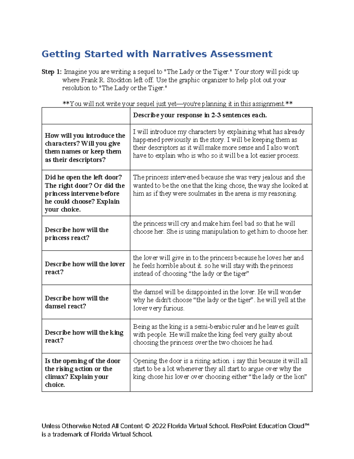 2 - Mkomxwkxm - Getting Started with Narratives Assessment Step 1 ...