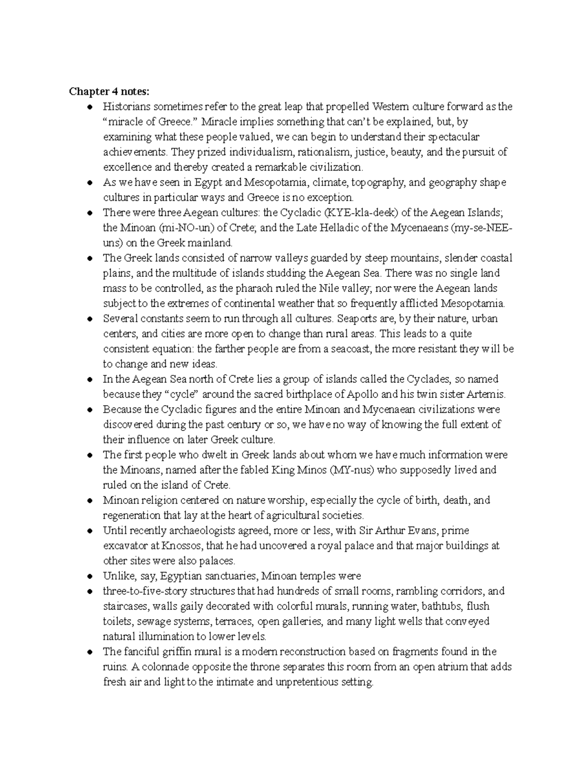 CSTU101 ch. 4 notes - Chapter 4 notes: Historians sometimes refer to ...