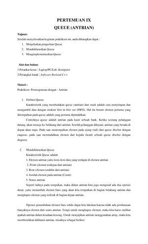 Modul Struktur Data Bab 1 Konsep Struktur Data dan Array - 1 BAB I KONSEP STRUKTUR DATA & ARRAY ...