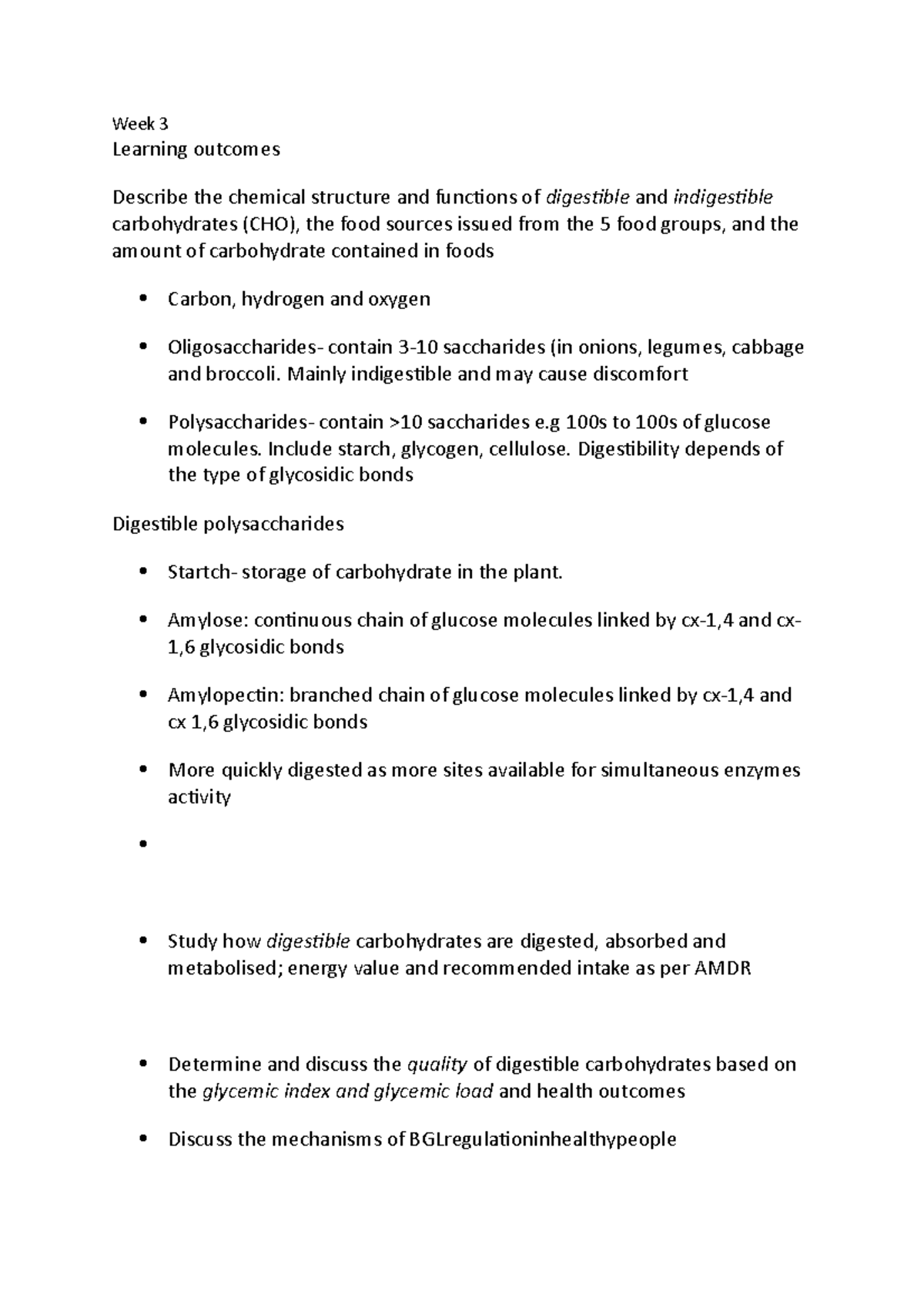 Week 3 - Week 3 workshop Qs - Week 3 Learning outcomes Describe the ...