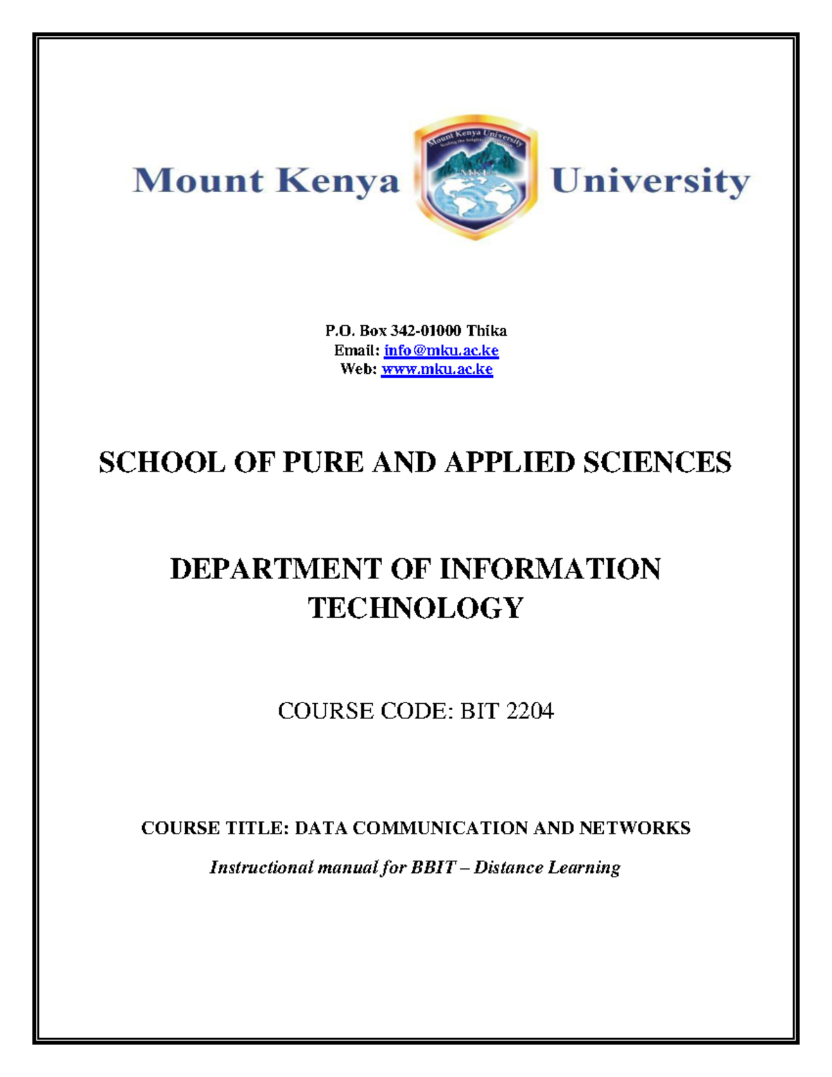 4 5767204767067540204 - P. Box 342-01000 Thika Email: info@mku.ac Web ...