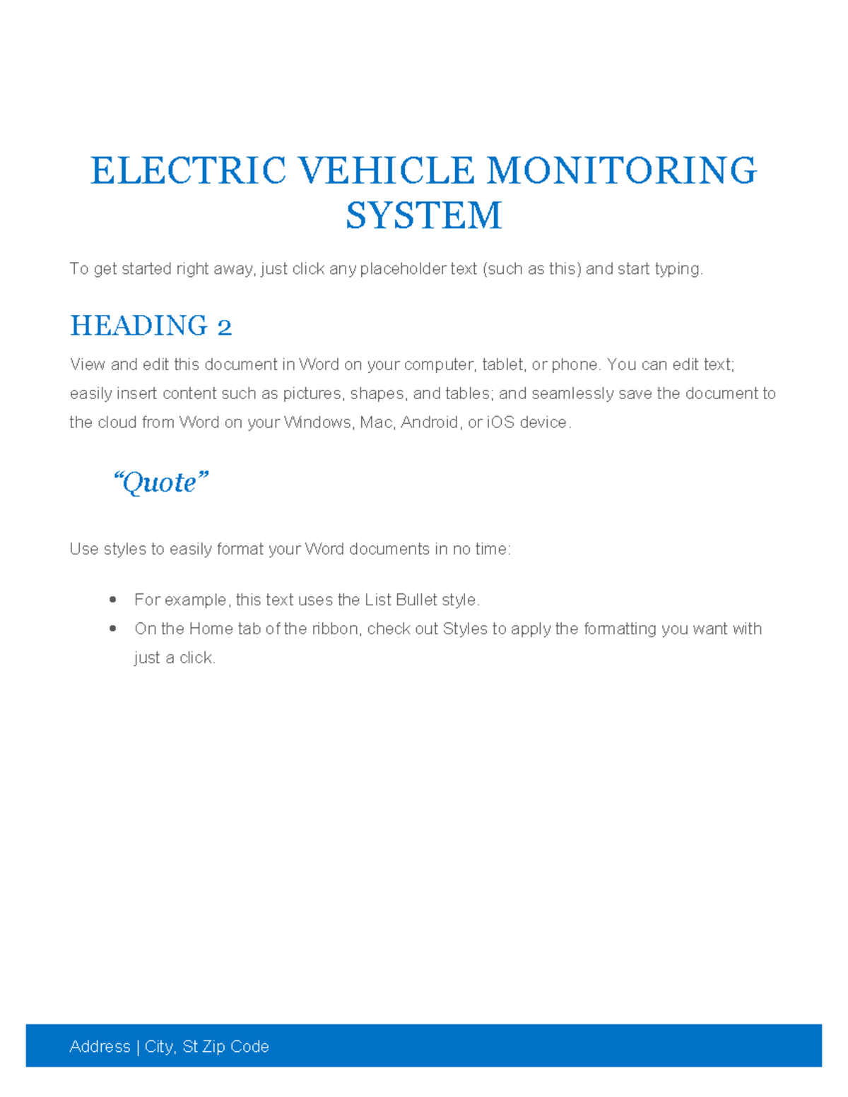 Electric Vehicle Monitoring System - ELECTRIC VEHICLE MONITORING SYSTEM ...