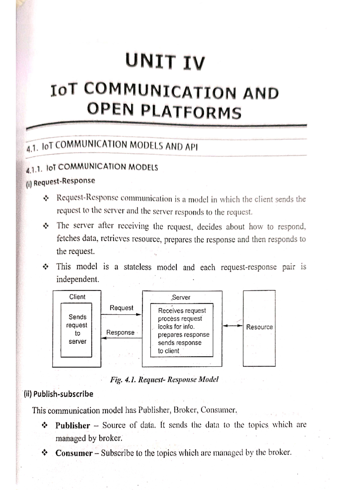 Unit 4 - IOT Communication and Open Platforms - UNIT IV IOT COMMUNICATION AND OPEN PLATFORMS 4 ...