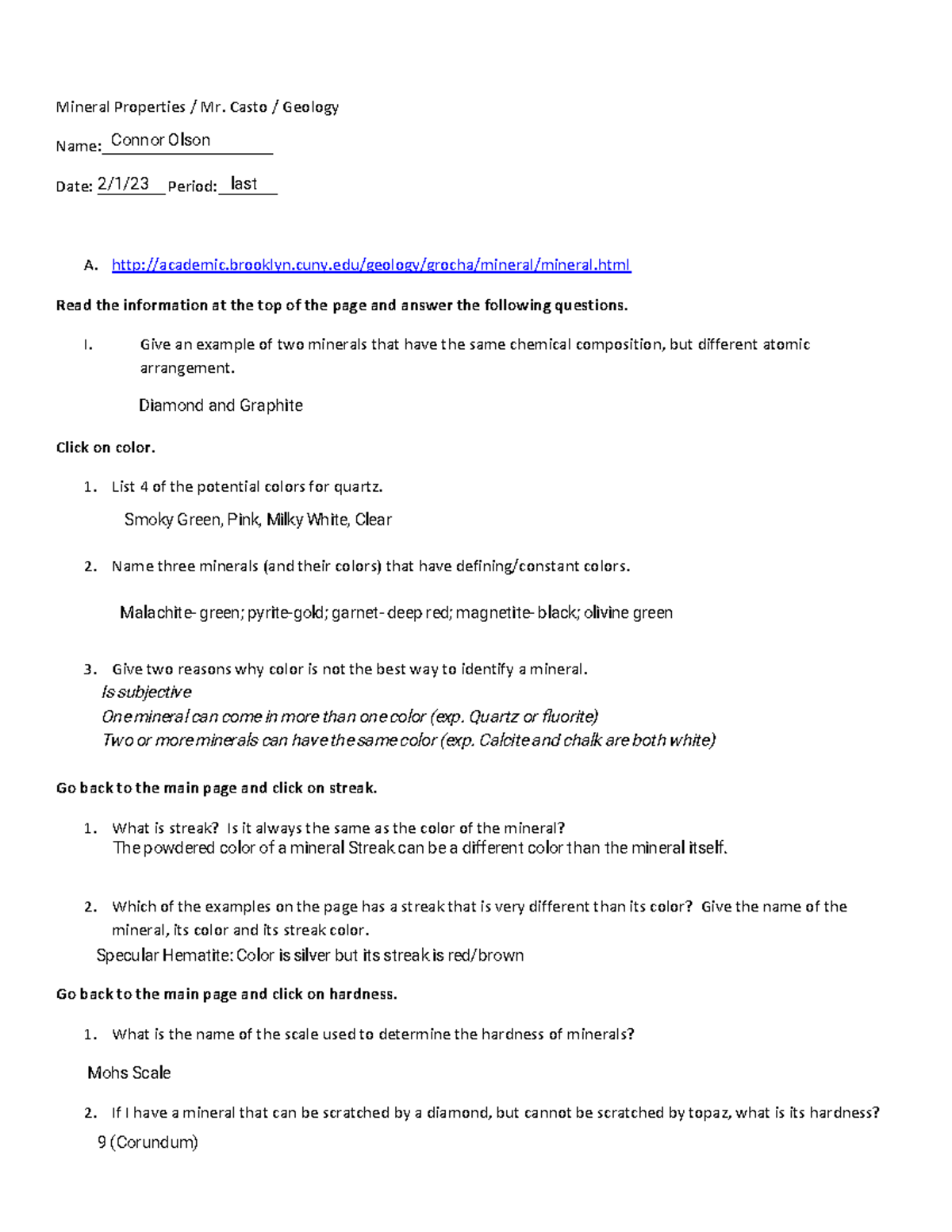 Kami Export - Connor Olson - Mineral Properties Research - Mineral ...