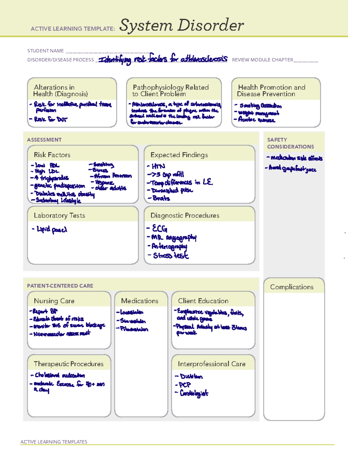 Identifying risk factors for athlerosclerosis - ACTIVE LEARNING ...