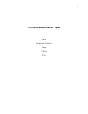 Week 2 Informatics Solution Proposal Memo - According to Hebda et al ...