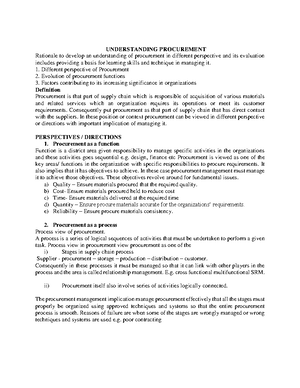 Principles of procurement -Course outline - TAITA TAVETA UNIVERSITY ...