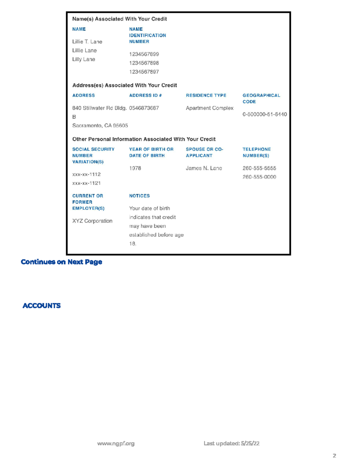 Credit Report - answers to popular assignments - Studocu
