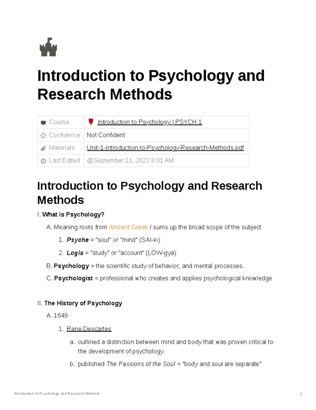 Introduction to Psychology and Research Methods - Introduction to ...