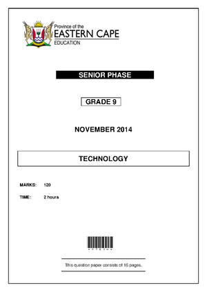 Technology Grade 9 Lesson Plans - LESSON PLAN: Technology Grade 9 Name ...