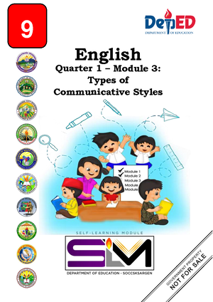 Week 4-5 English Grade 9 Q3 - JP Laurel Corner, Quirino Drive, Brgy ...
