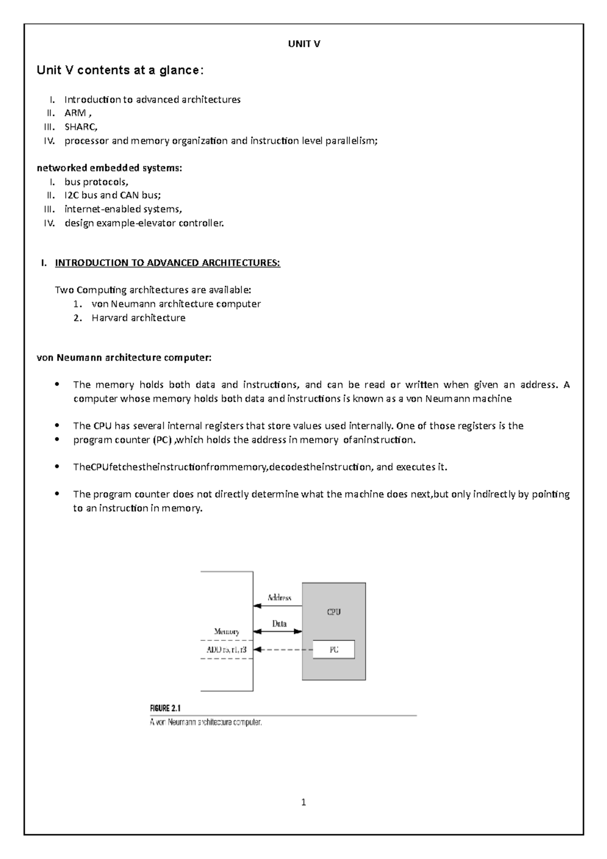 Es unit 5 part 1 and part2 - UNIT V Unit V contents at a glance: I ...