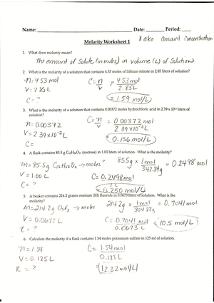 05 Formula of a Hydrate Worksheet - Studocu