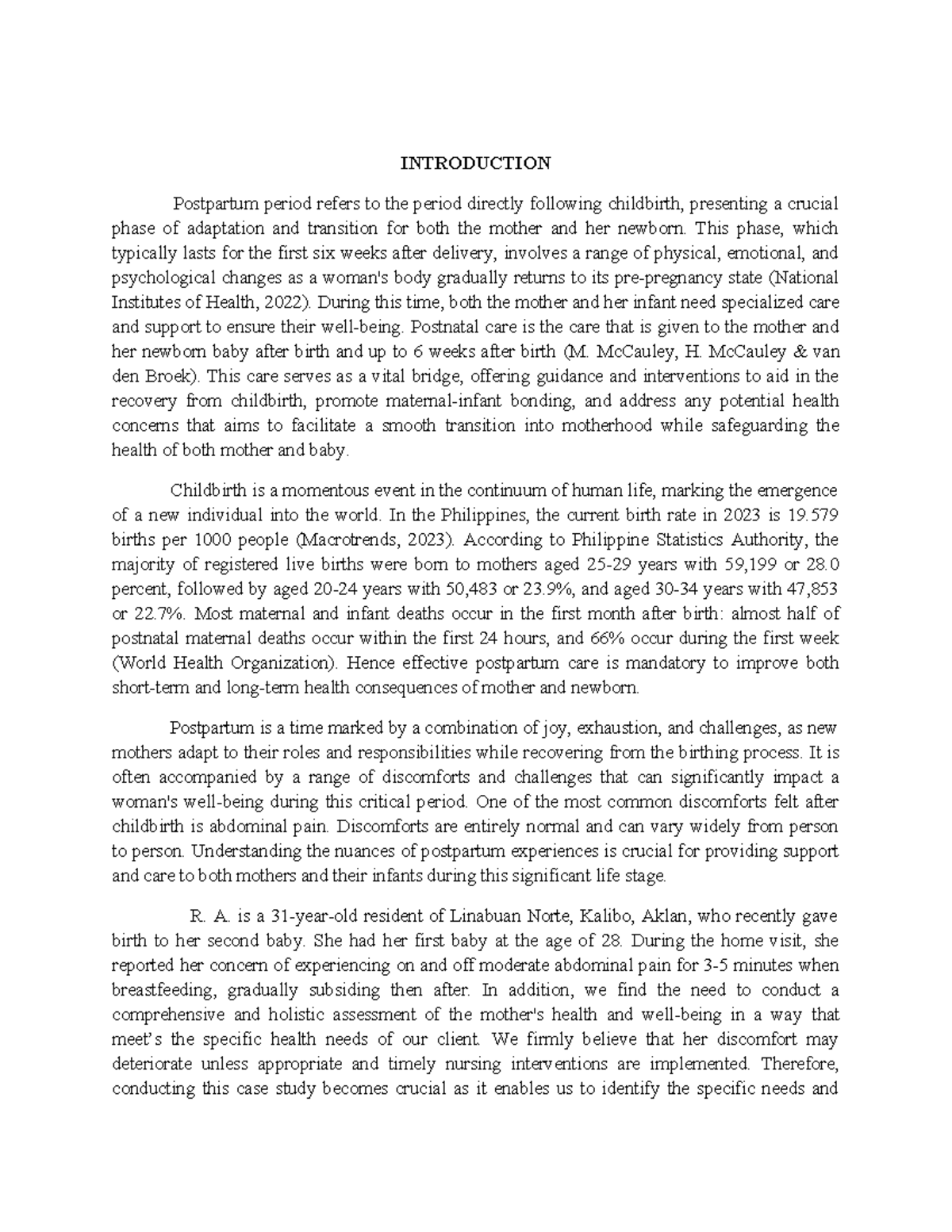 drug study for omeprazole - INTRODUCTION Postpartum period refers to ...