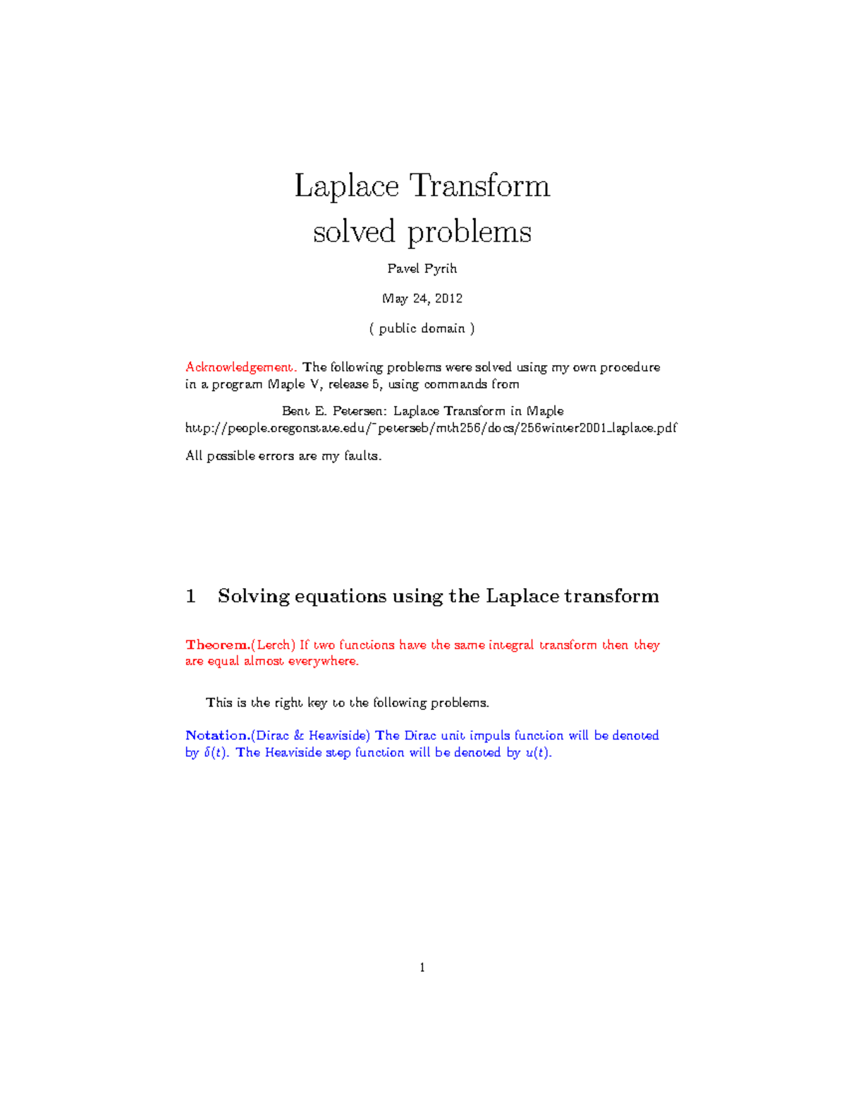 Laplace Problems - Nskakabakakaavabba - Laplace Transform solved ...