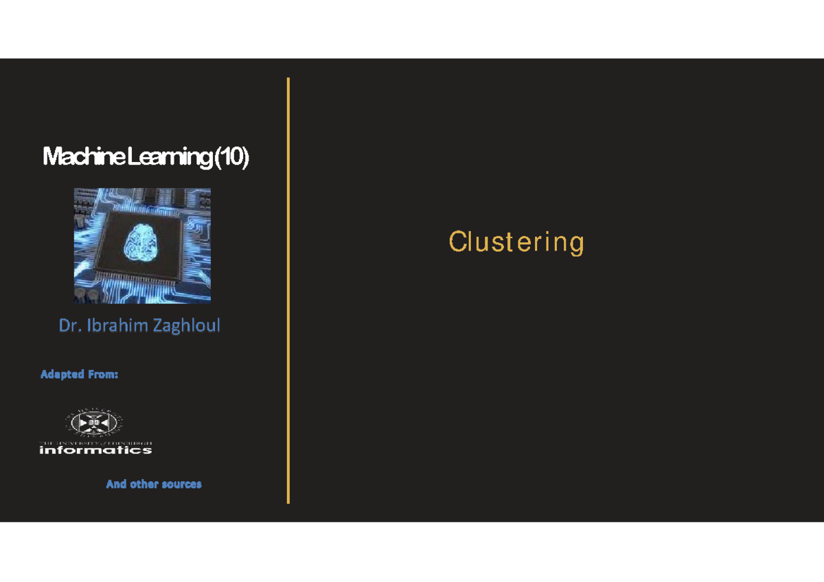 ML-clustring - summary of clustring and how it is work in machine ...