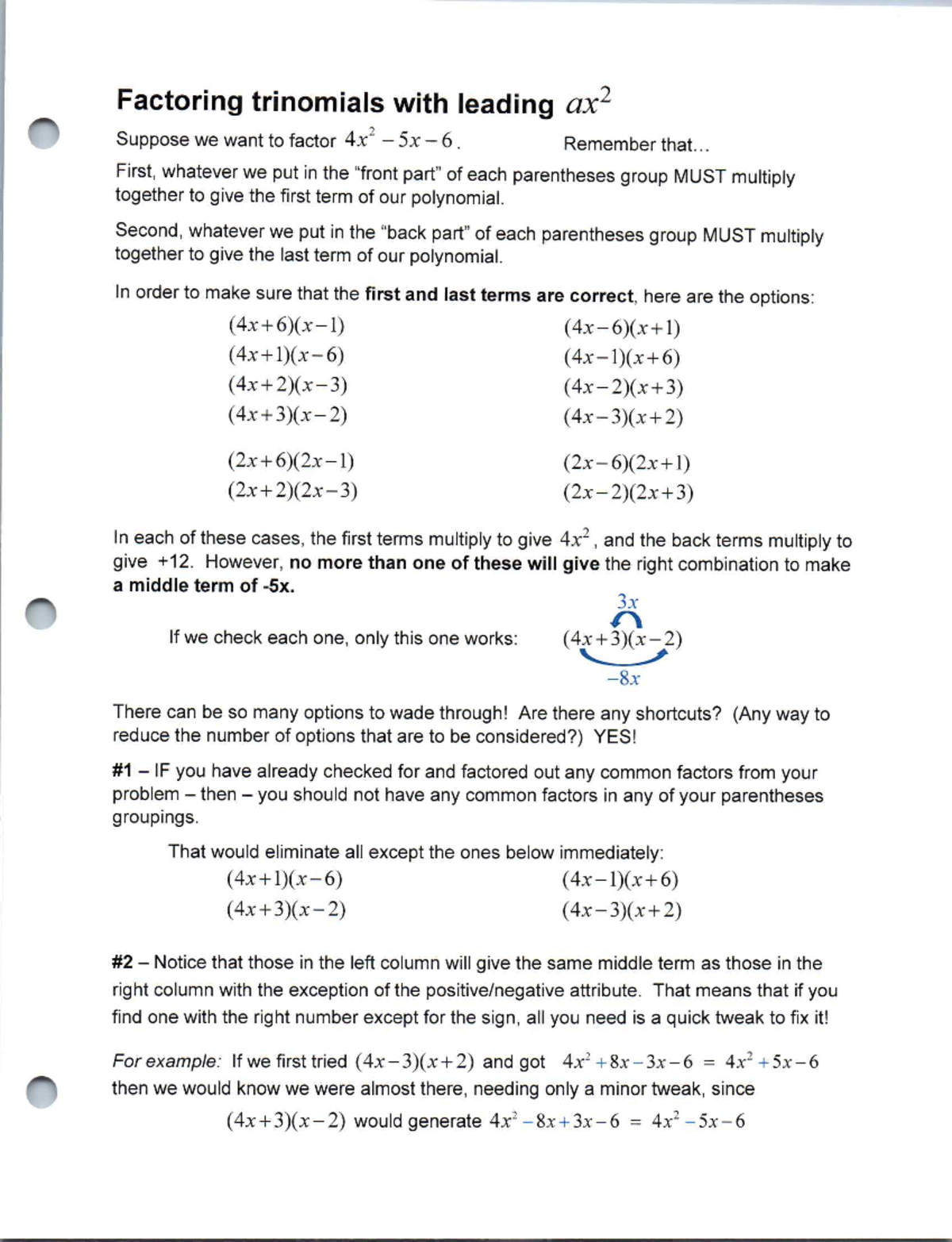 0324 Notes Filled - Algebra E - MATH 1324 - Blinn College - Studocu