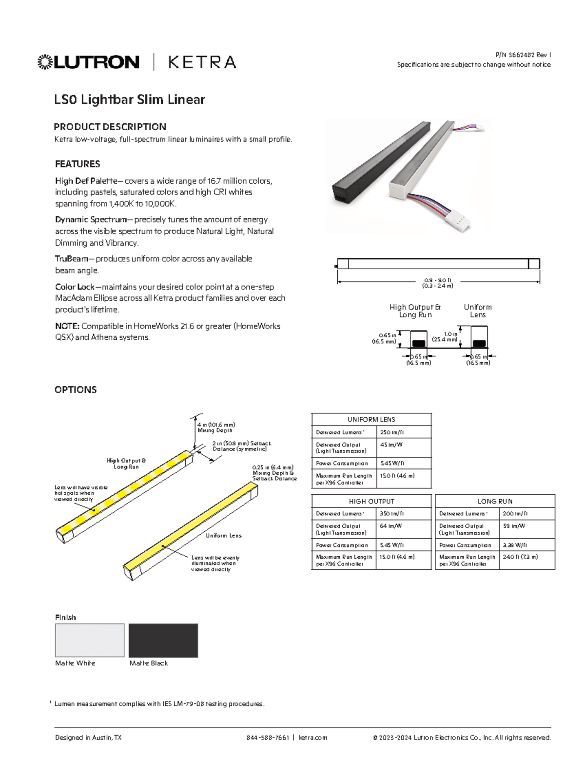 LS0 Spec 3662482 - LS0 Lutron Ketra - Specifications are subject to ...