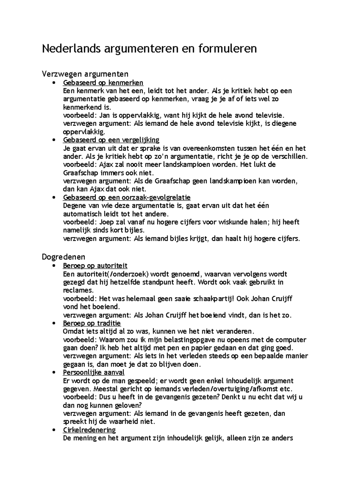 Nederlands argumenteren en formuleren - Nederlands argumenteren en ...