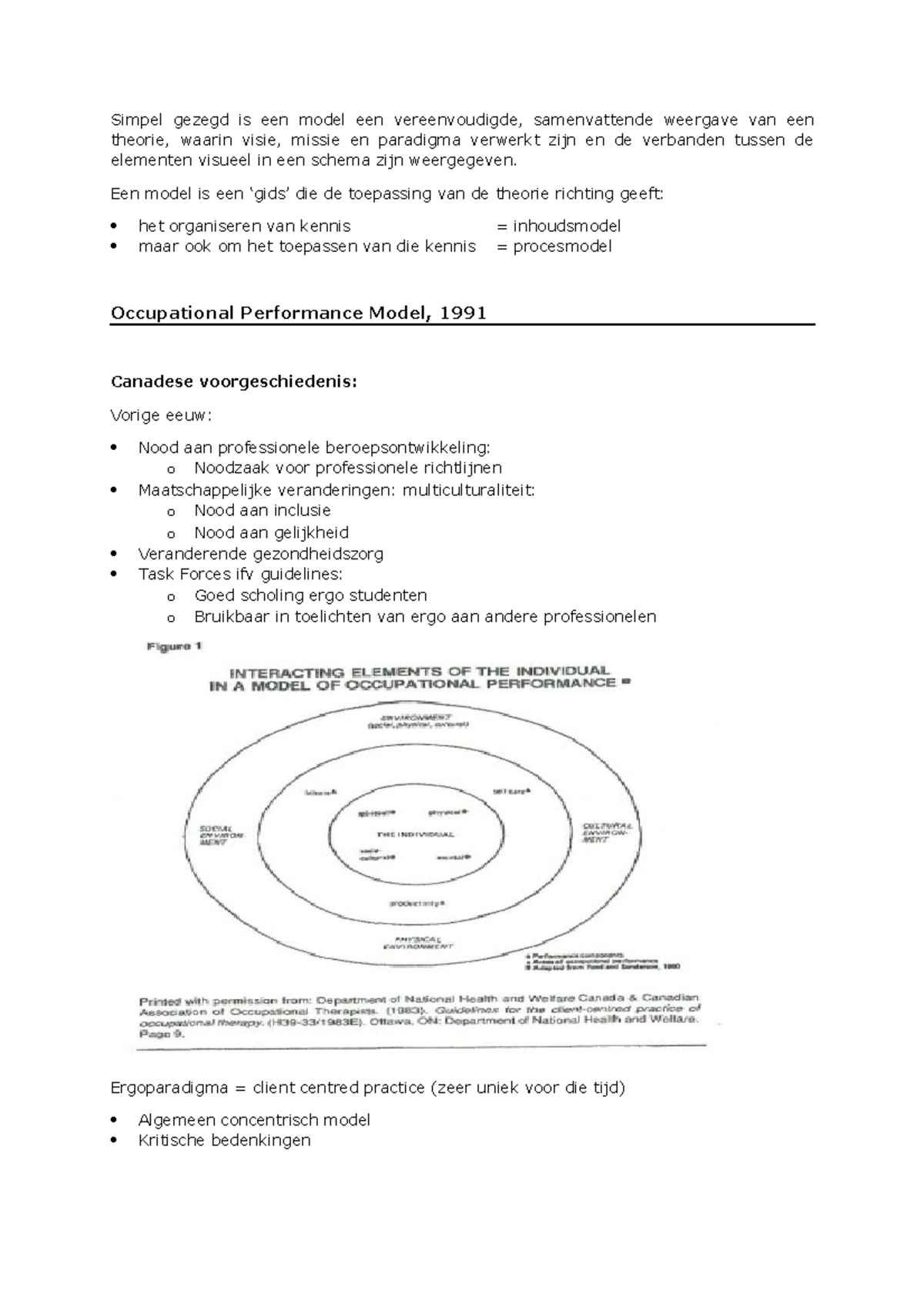 CMOP-E - CMOP-E - Simpel gezegd is een model een vereenvoudigde ...