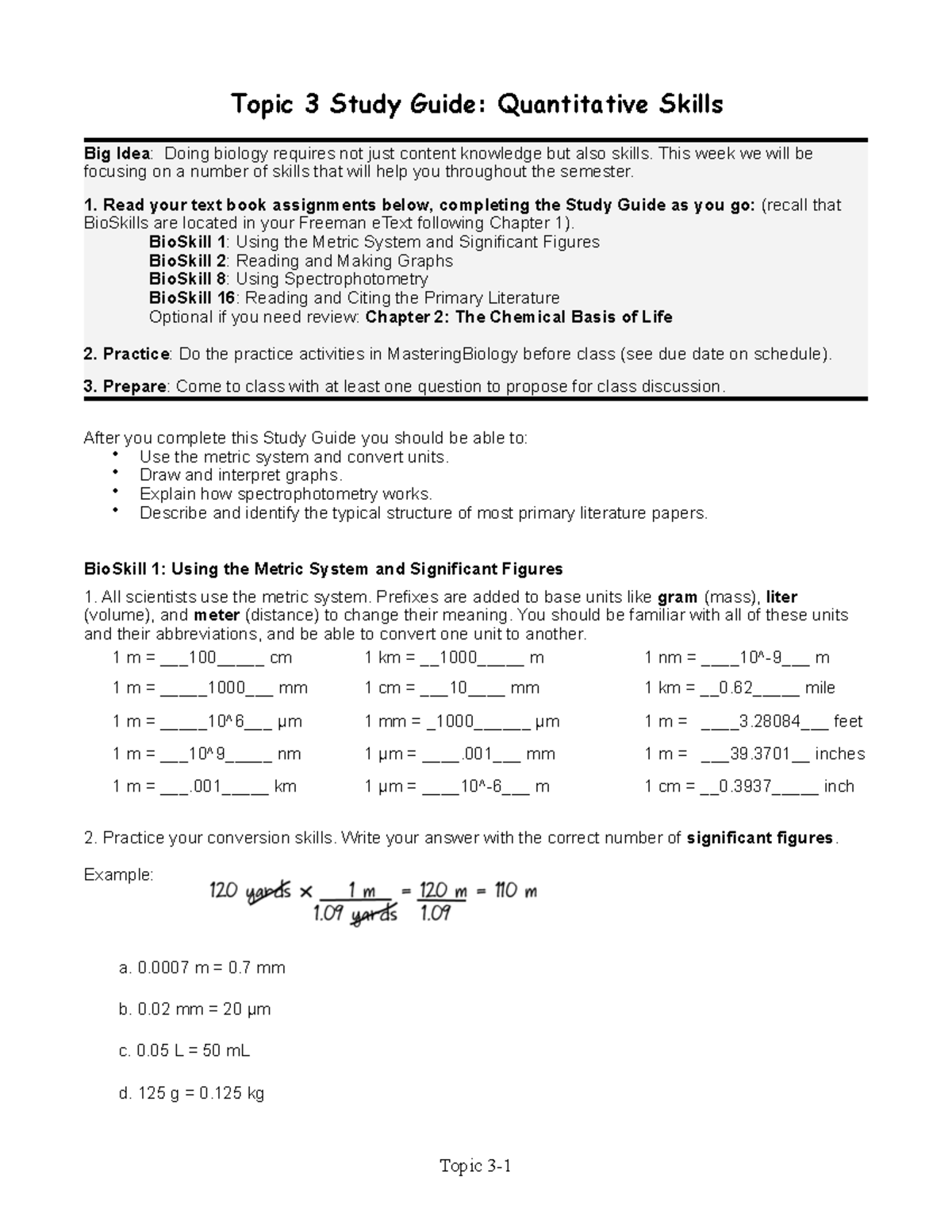 Topic 3 Reading and SG PDF - Topic 3 Study Guide: Quantitative Skills ...