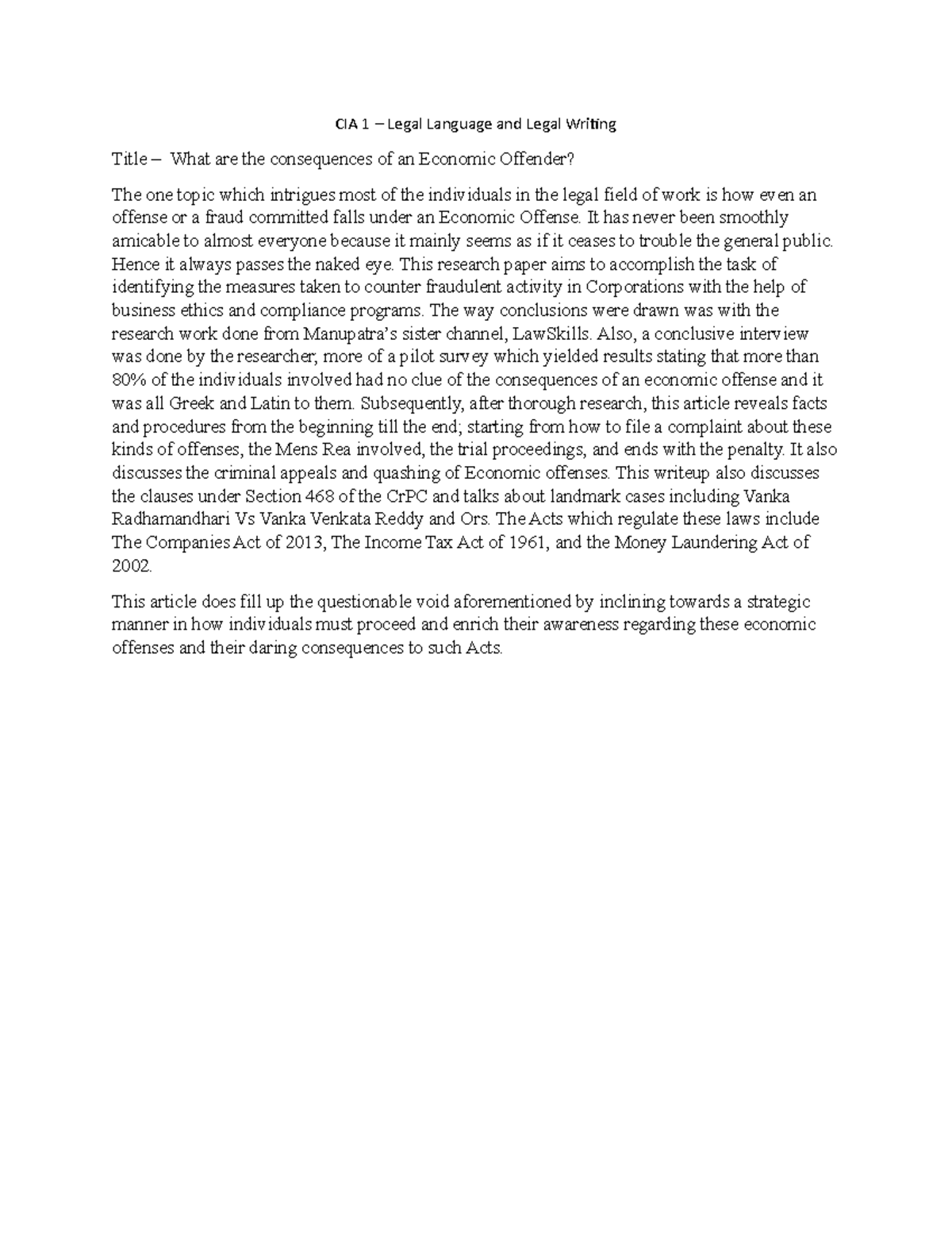 Cia legal - Citations, bluebook edition assignments - Legal Language ...