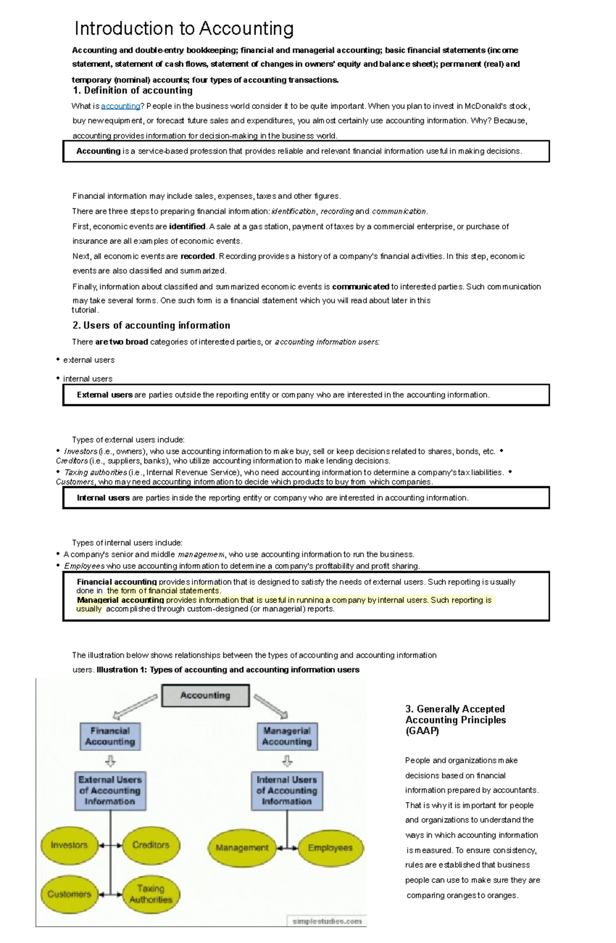 Reviewer-IN- Accounting - Introduction to Accounting Accounting and ...